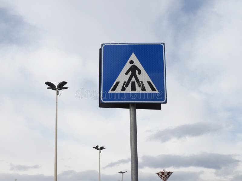 Zebra crossing sign stock image. Image of road, traffic - 314553353