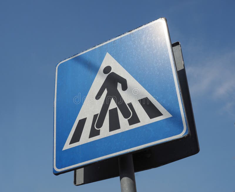 Zebra crossing sign stock image. Image of travel, transport - 225075255