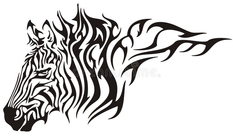 Zebra flame stock vector. Illustration of flame, ears - 11397362