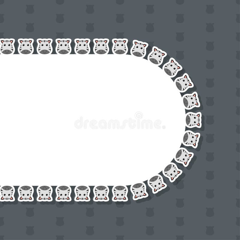 Zebra with Round Frame for Banner, Poster, and Greeting Card Stock ...