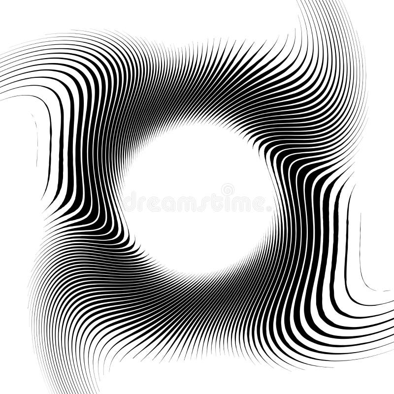 Zebra Frame, Black Stripes on White Background, Circle Stock ...
