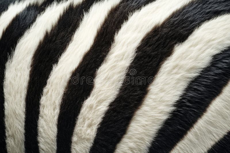 Zebra Fur Black White Stripes Creates Beautiful Natural Pattern Stock ...