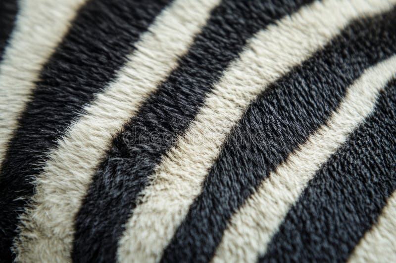 Zebra Fur Pattern with Alternating Black and White Stripes Creating a ...