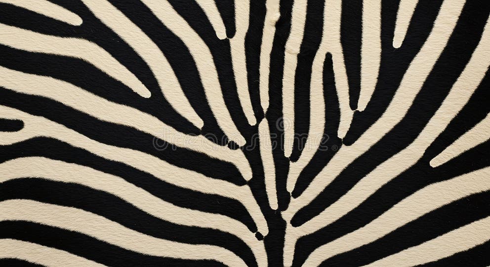 Zebra Fur Pattern Featuring Classic Black and White Stripes. the ...