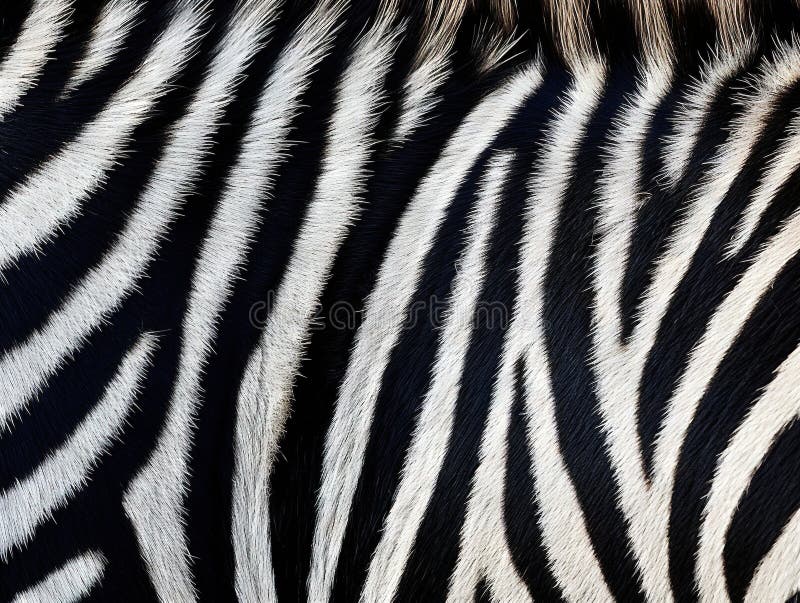 Zebra Fur Texture Made with Generative AI Illustration Stock ...