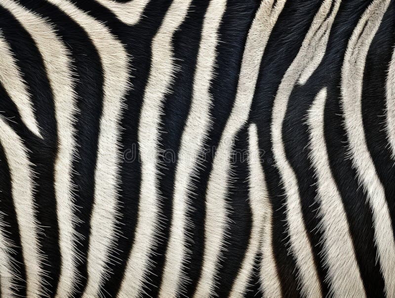 Zebra Fur Texture Made with Generative AI Illustration Stock ...