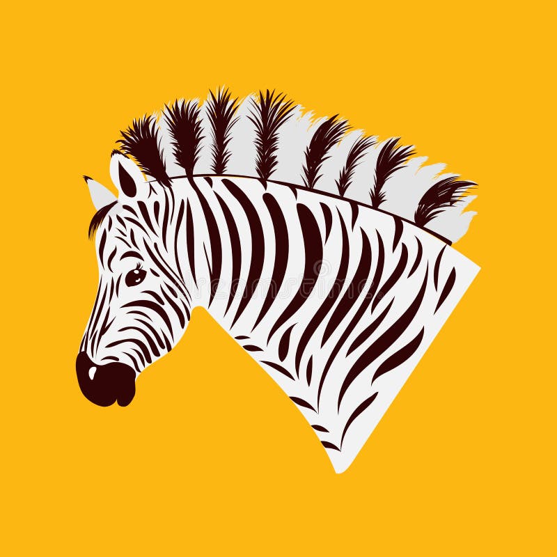 Zebra in Warm Sweater Flat Icon Warm Country Stock Vector ...