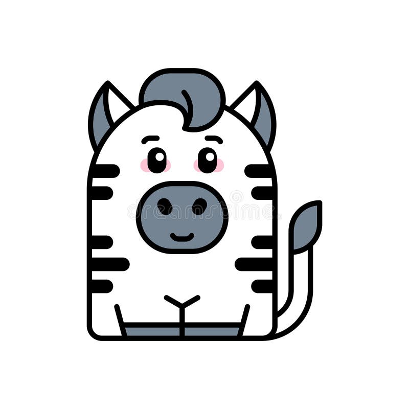 Zebra icon stock vector. Illustration of icon, logo - 247443433