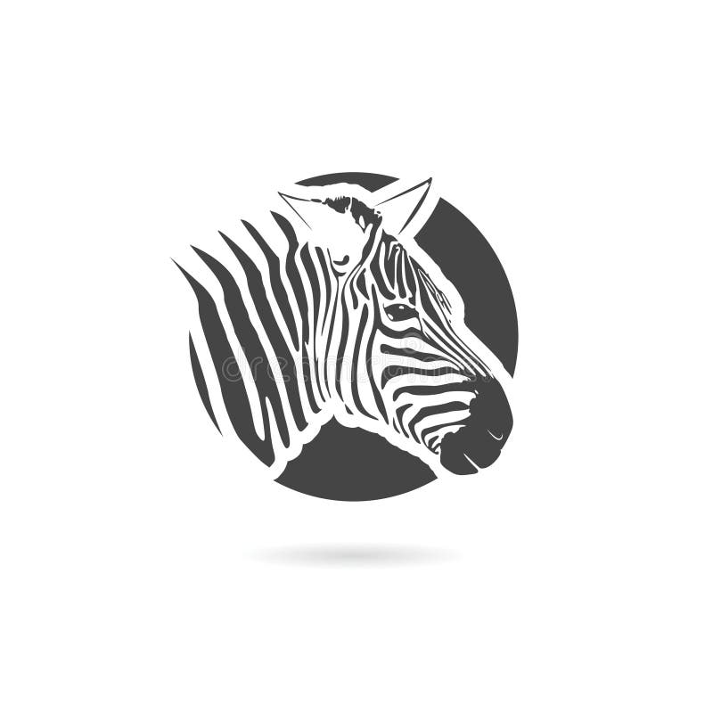 Zebra Icon. African Wild Animal Stock Vector - Illustration of wild ...