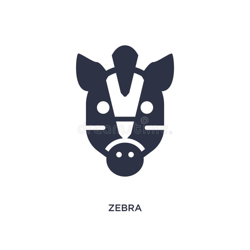Zebra Icon on White Background. Simple Element Illustration from Africa ...