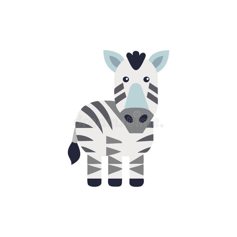 Zebra Icon for Wildlife Themes Stock Illustration - Illustration of ...
