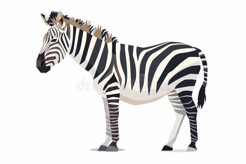 Zebra Isolated Vector Style Stock Vector - Illustration of safari ...