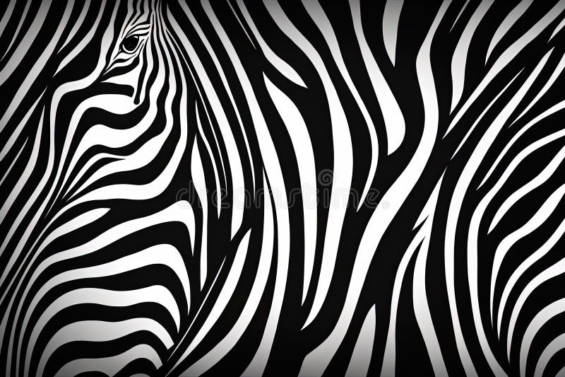 In a Zebra Like Seamless Pattern. Patterns of Animal Skin Stock ...
