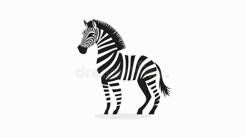 Zebra Logo Vector Design Template. Stock Vector - Illustration of ...