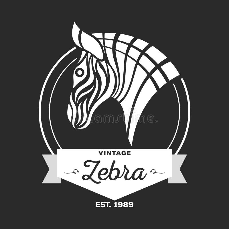 Zebra logo vector stock vector. Illustration of sign - 76644881