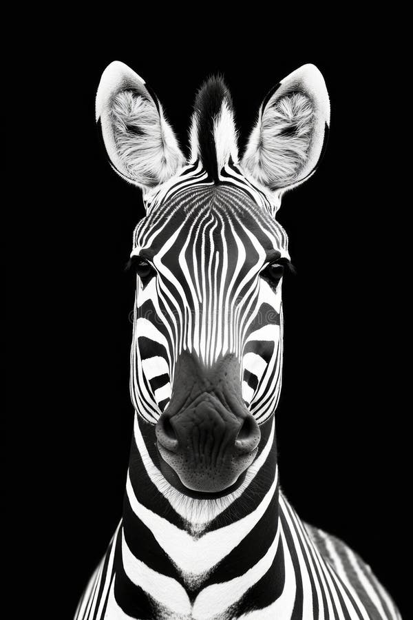 A Zebra is the Main Subject of the Image Stock Illustration ...
