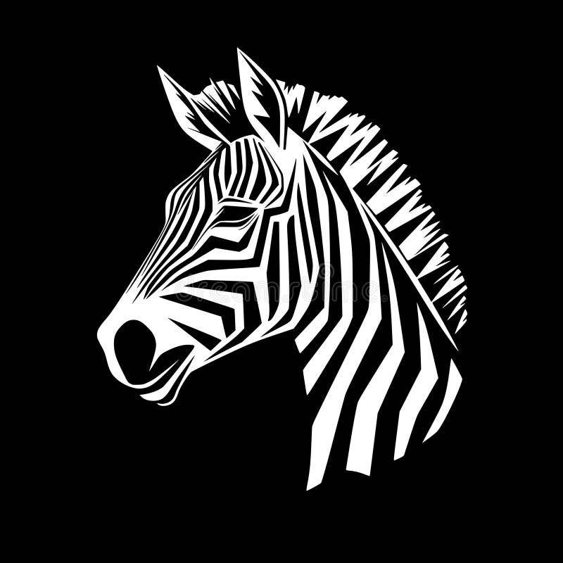 Zebra - Minimalist and Flat Logo - Vector Illustration Stock Vector - Illustration of logo ...