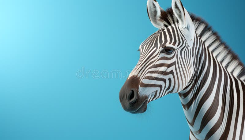 Zebra in Nature, Striped Elegance, Looking at Camera, Beautiful ...