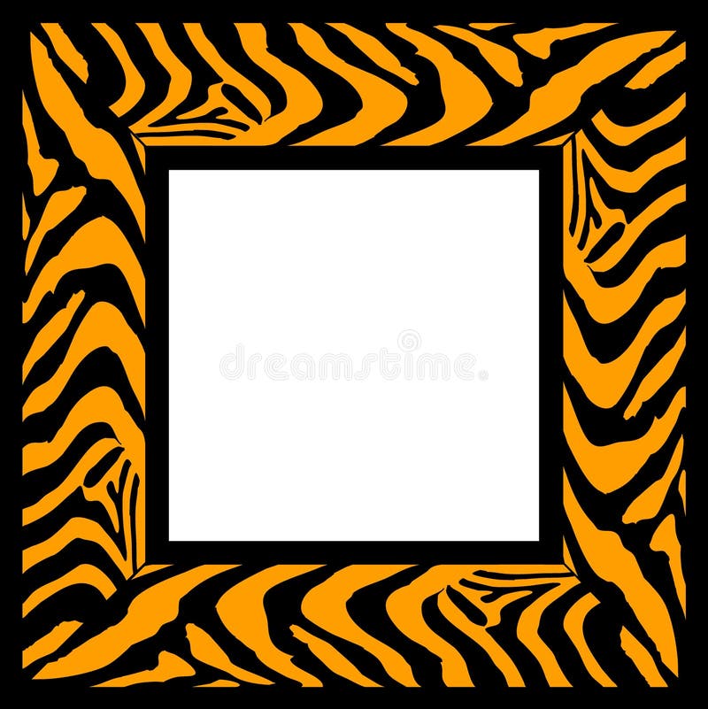 Zebra pattern frame stock vector. Illustration of fauna - 1068991
