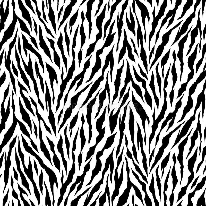 I Drew the Pattern of the Zebra Seamlessly Stock Vector - Illustration ...