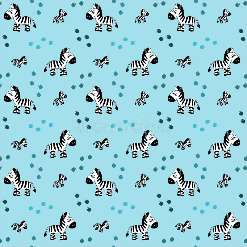 Zebra Pattern, Kid Safari Print Stock Vector - Illustration of textile ...