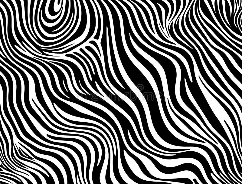 Zebra Pattern Texture Background, Abstract Black and White Stripes Pattern Designs Vector ...