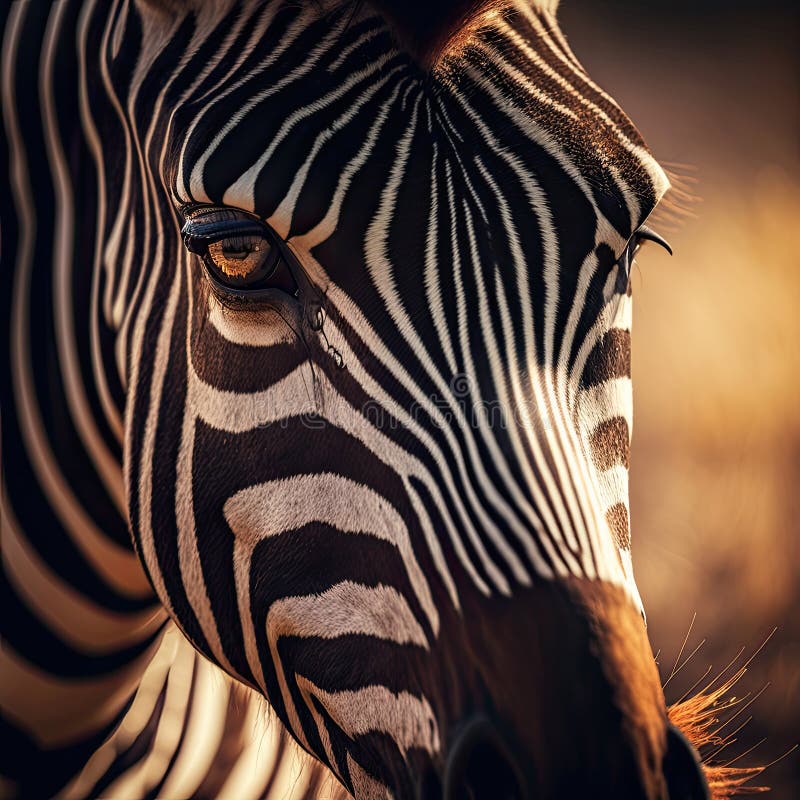 Zebra Portrait. Illustration AI Generative Stock Illustration ...