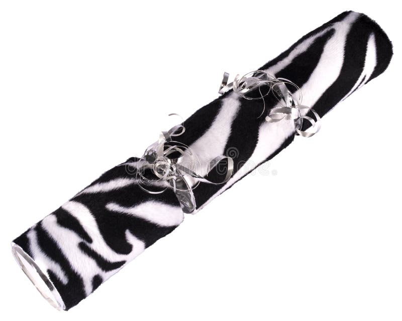 Zebra Print Cracker stock image. Image of bonbon, decoration - 215858711