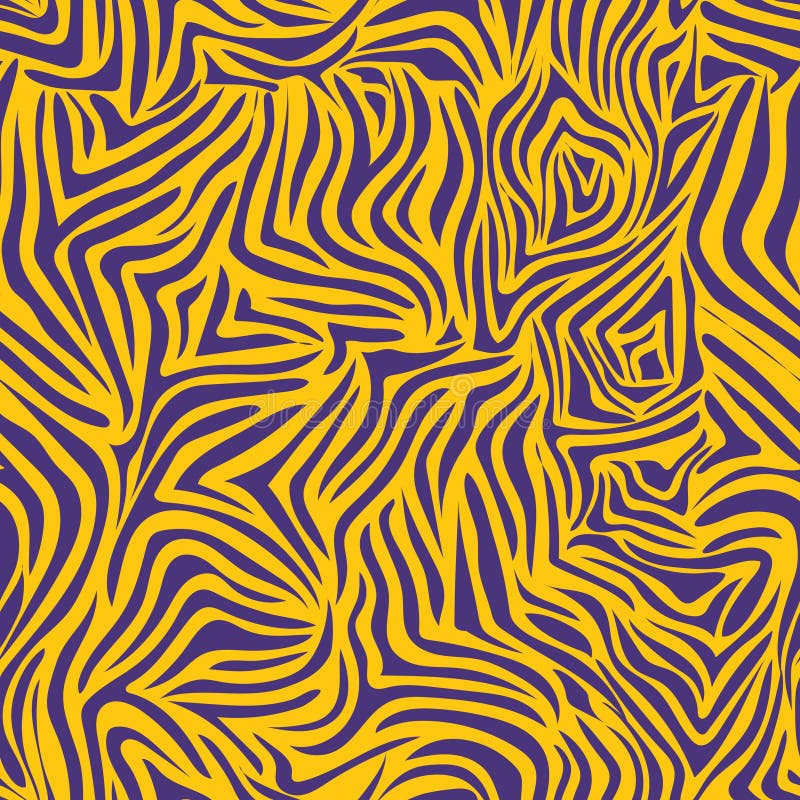 Seamless Pattern with Purple Stripes on a Yellow Background. Print ...