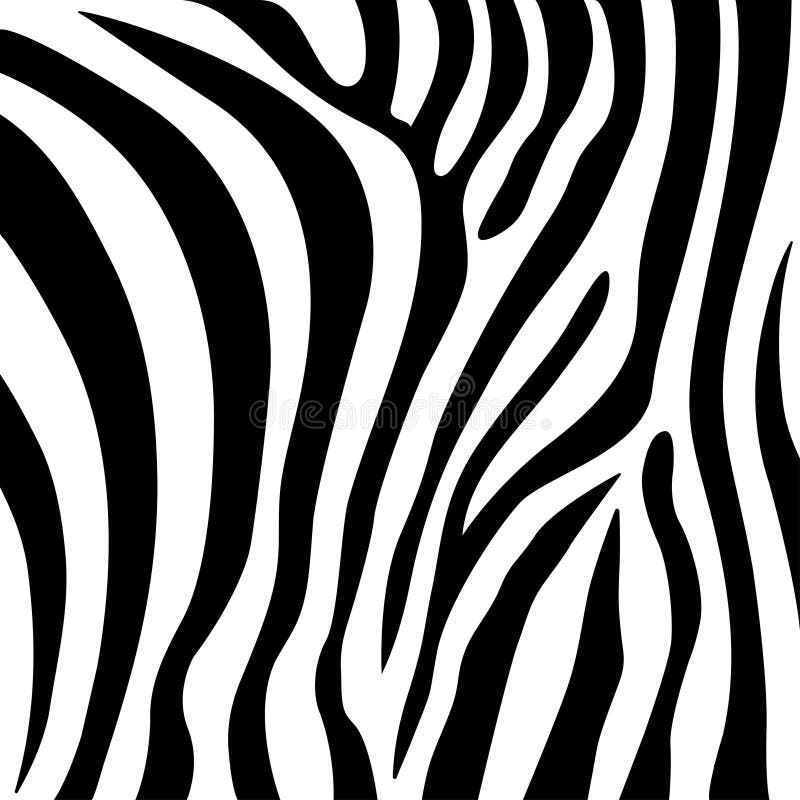 Zebra Seamless Pattern, Vector Design and Isolated Background Seamless ...