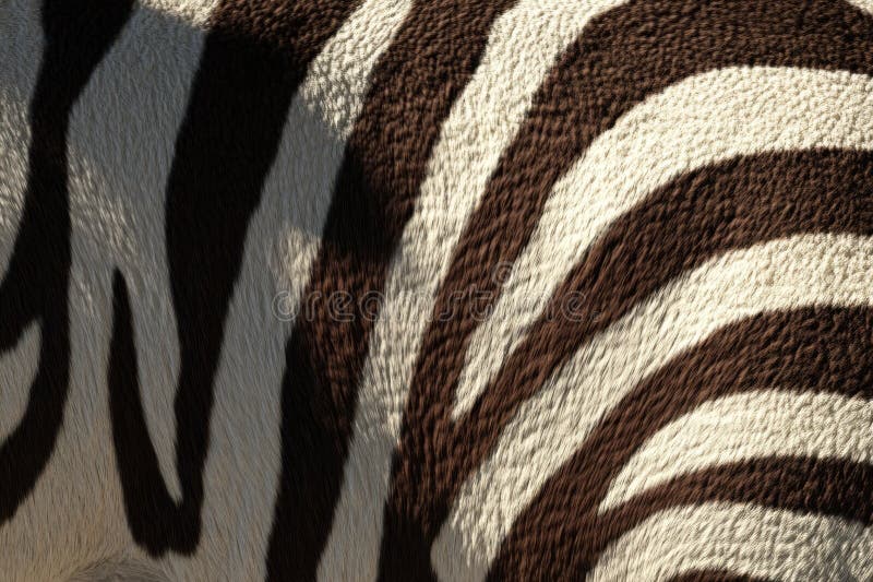 Zebra Skin Texture. Close-Up of Zebra Skin. Zebrahide Texture. Black ...