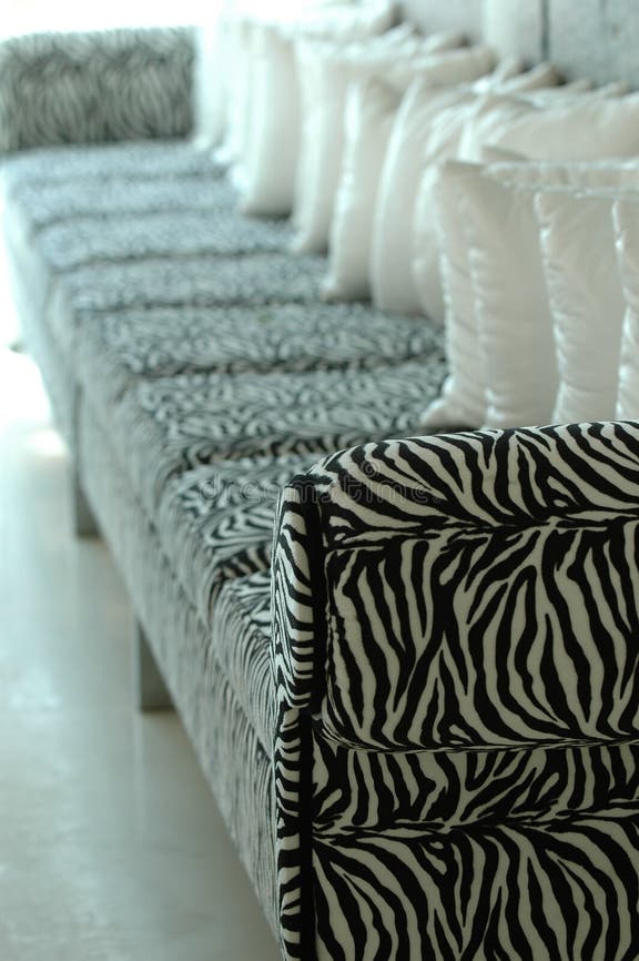 Zebra sofa stock photo. Image of decorating, chair, carpet - 1384750