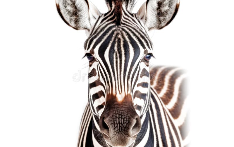 A Zebra is Staring at the Camera with Its Mouth Open. Stock Image ...