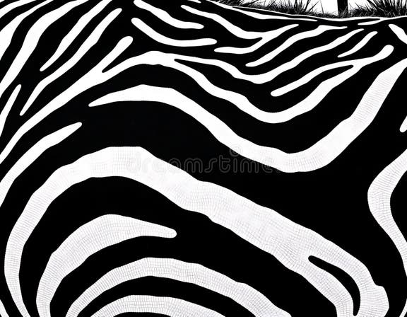Zebra Stripe Pattern with High Contrast Black and White Stock ...