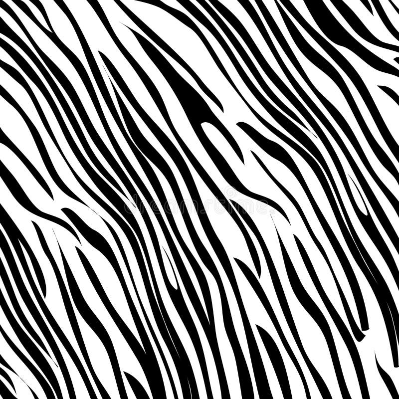 Zebra Stripe Pattern, Illustration Stock Illustration - Illustration of ...