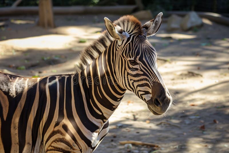 Zebra Stripes Merging with Sun Rays Stock Image - Image of generated ...