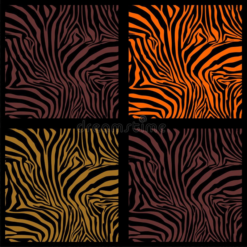 Zebra Stripes. VECTOR. Background. Pattern. a Seamless Pattern. Square ...