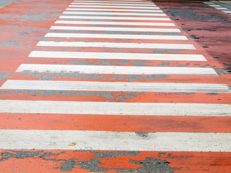 Zebra Traffic Walk Way Sign Stock Photo - Image of sidewalk, driveway ...