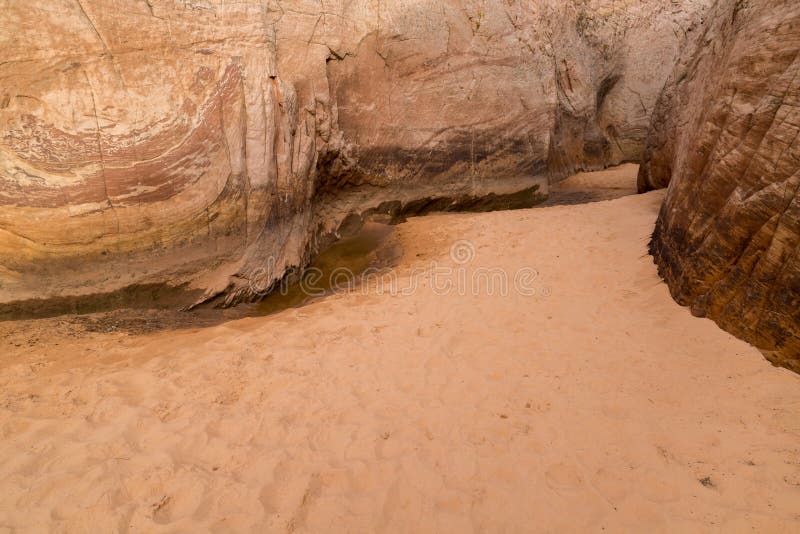 Zebra and Tunnel Slot Canyons in Utah Stock Image - Image of view, utah ...