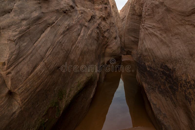Zebra and Tunnel Slot Canyons in Utah Stock Image - Image of view, slot ...