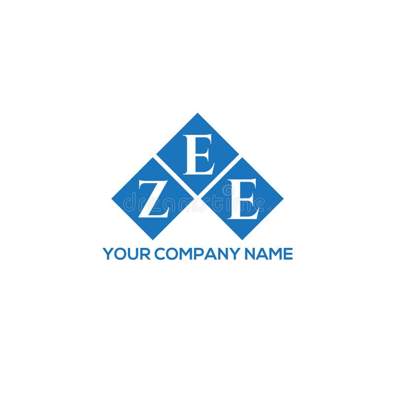 ZEE Letter Logo Design on BLACK Background. ZEE Creative Initials ...