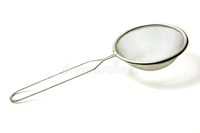 Gootsteen en Zeef stock afbeelding. Image of glans, chroom - 1341597