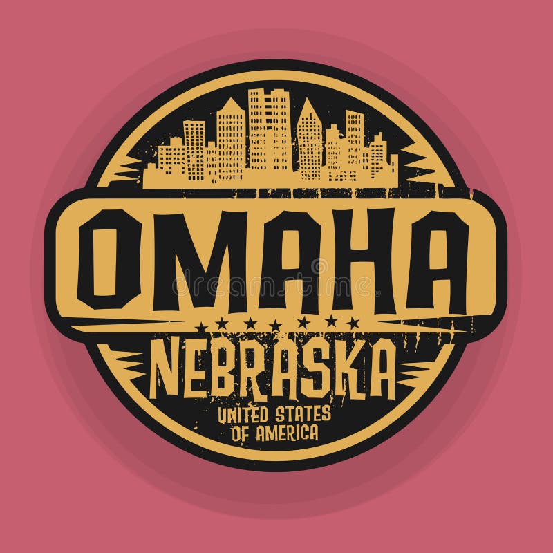 Omaha Nebraska Icon Vector Art-van Het De Stadssilhouet Van De ...