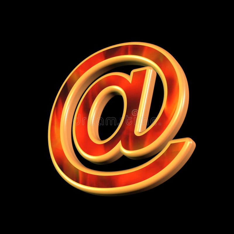 At-Zeichen stock abbildung. Illustration von austausch - 2416391