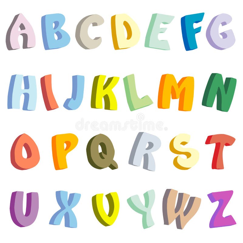 ABC-gesetzte Zeichen W - Z Plus Vektor Abbildung - Illustration von ...