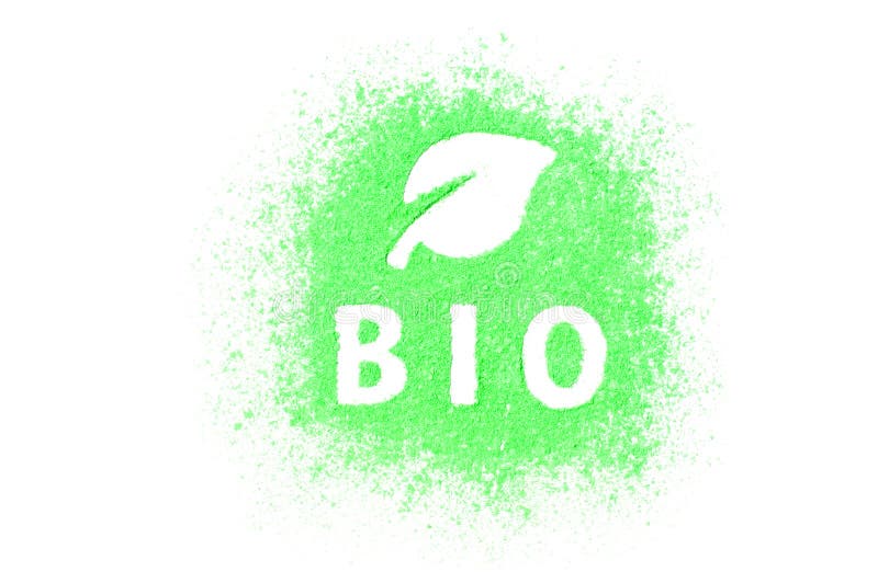 Zeichen BIO stockbild. Bild von öko, organisch, frech - 86178587