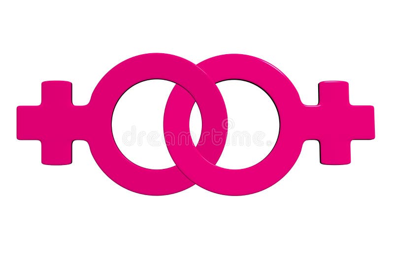 Zeichen der Lesbe 3d stock abbildung. Illustration von lesbe - 30719199