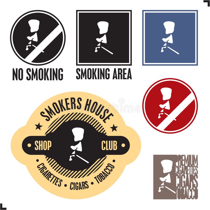 Zeichen Des Rauchenden Bereiches Stock Abbildung - Illustration von ...