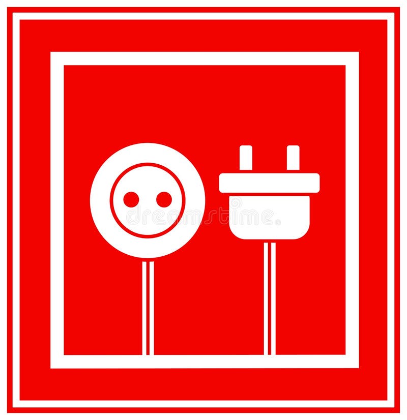 Zeichen des Stroms im Feld vektor abbildung. Illustration von durchlauf ...