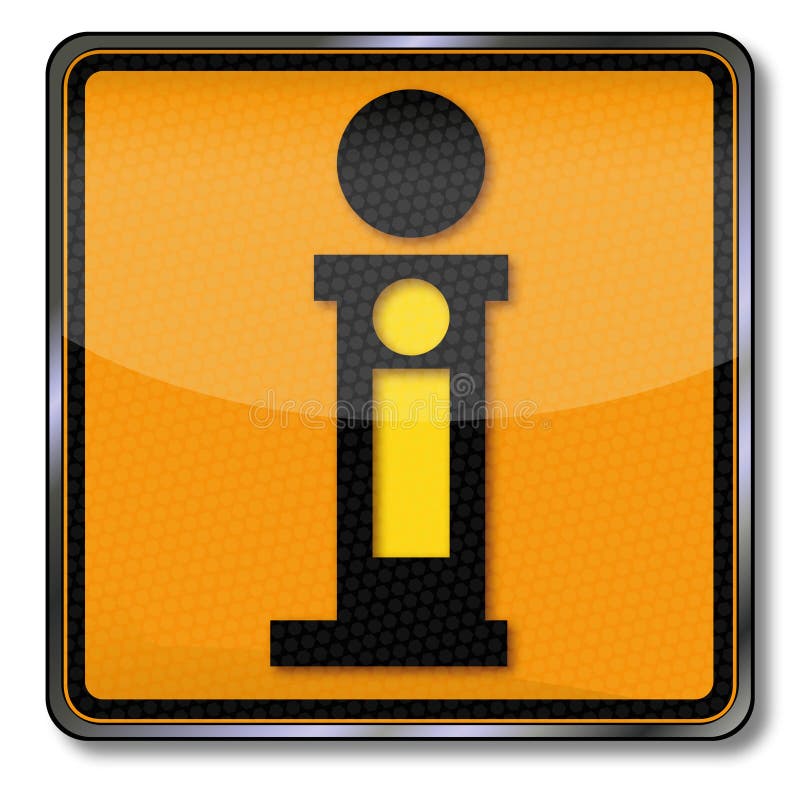 Zeichen mit Informationen vektor abbildung. Illustration von ausbildung ...